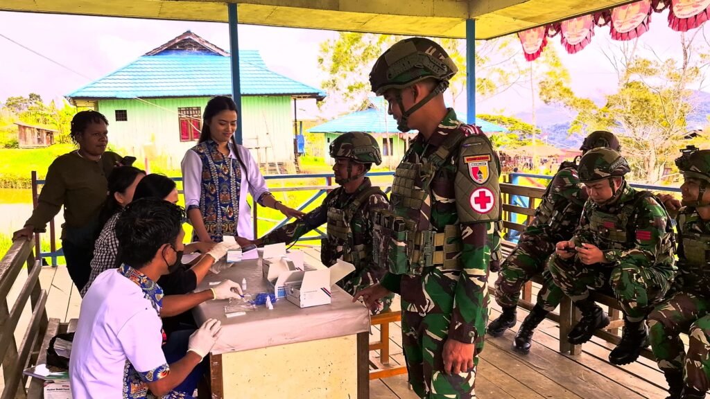 Edukasi Kesehatan Satgas Yonif 521/DY Pos Eragayam dengan Instansi ...